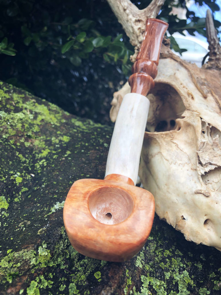 Leedy Large Size Freehand Pipe with Ohio Whitetail Buck Shank - Leedy's ...